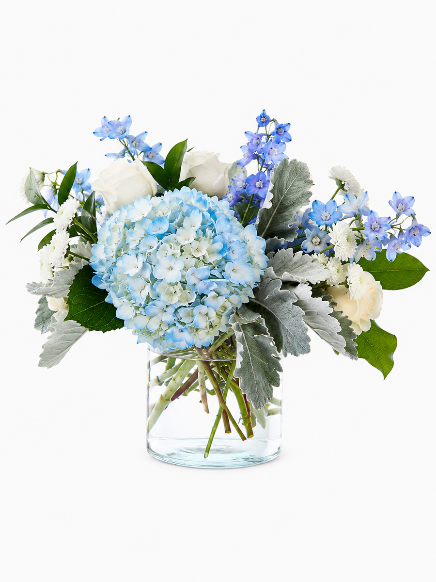 Blue Skies & Bright Wishes Bouquet | Same Day Flower Delivery